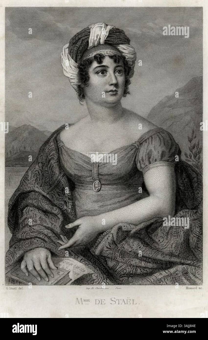 Engraving by Massard after Pierre Gustave Eugene Staal depicting Madame ...