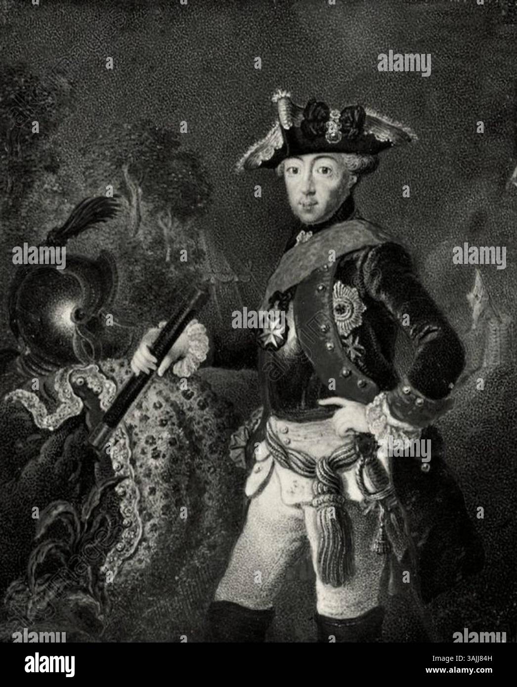 A miniature portrait of Prince Augustus Ferdinand of Prussia, painted ...