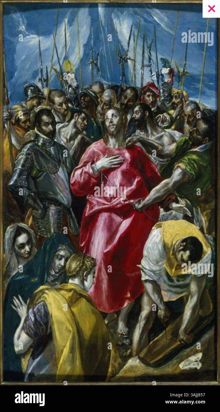 El Greco’s 'The Disrobing of Christ' (El espolio) depicts Christ’s preparation for crucifixion ...