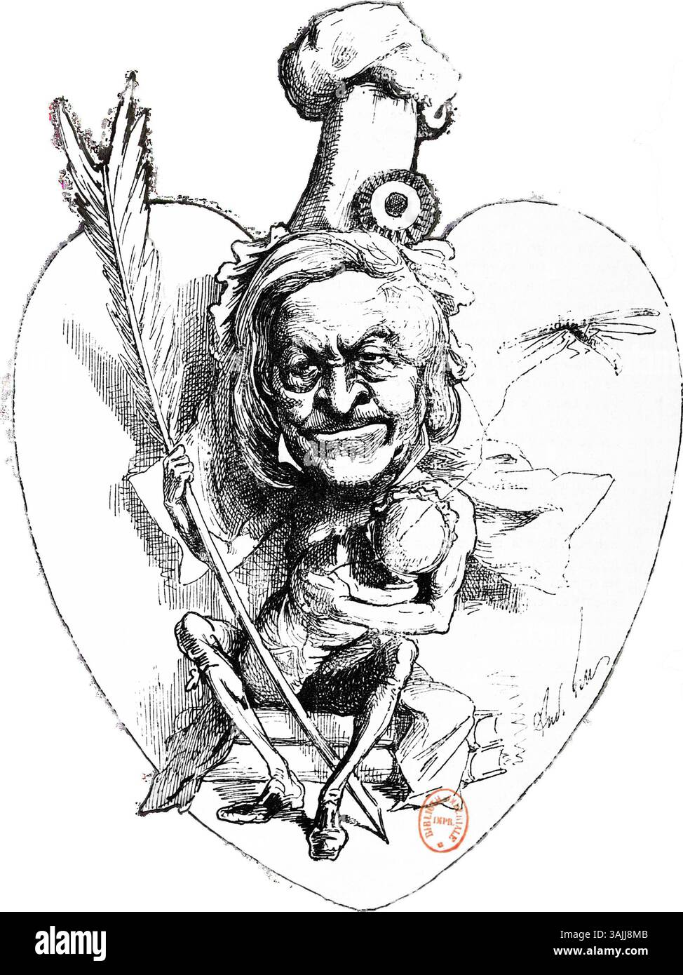 This caricature by André Gill, published on December 5, 1869 ...