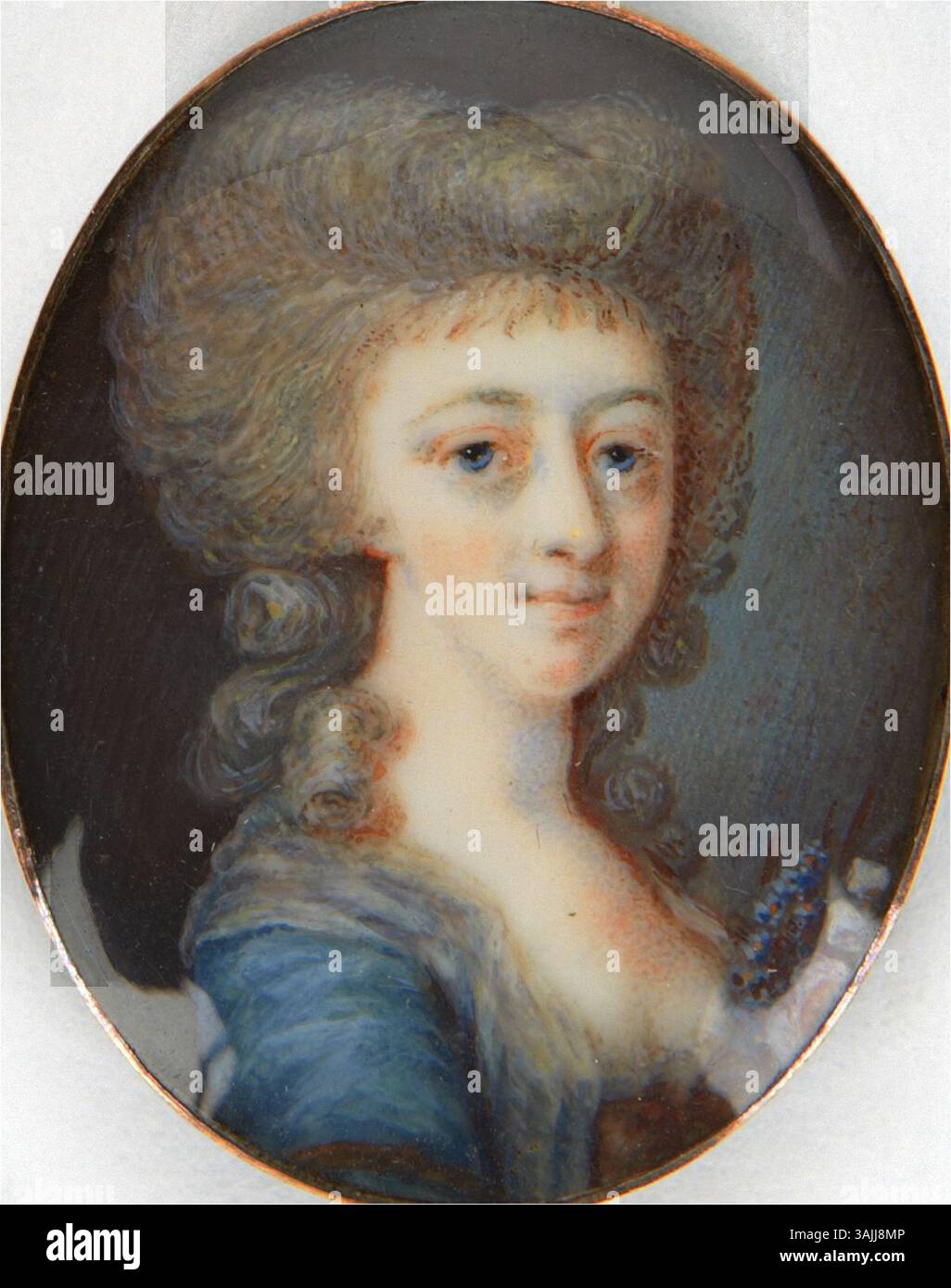 A miniature portrait of Hedwig Elizabeth Charlotte of Holstein-Gottorp ...