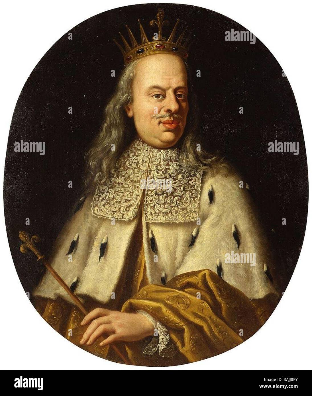 This portrait from the 17th-18th century depicts Cosimo III de' Medici ...