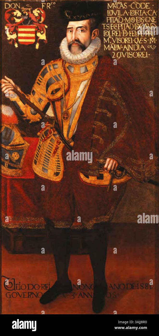 The 17th-century portrait of D. Francisco de Mascarenhas, the Viceroy ...