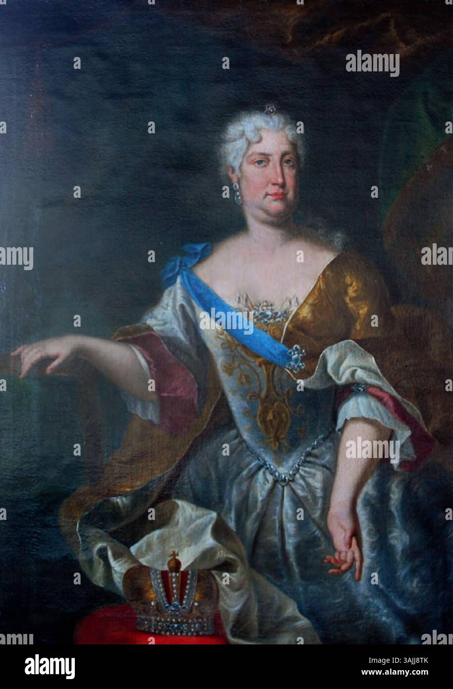 Portrait of Empress Elisabeth Christine (1691-1756), mother of Maria ...