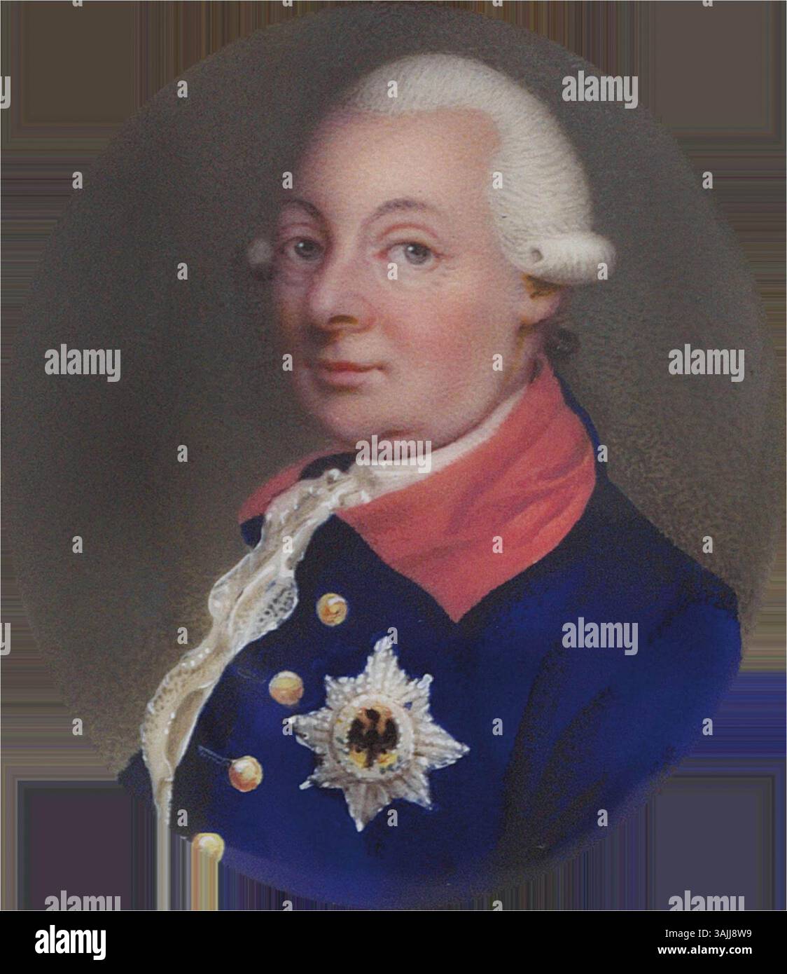 This enamel painting from 1786 depicts Charles Frederick, Grand Duke of ...