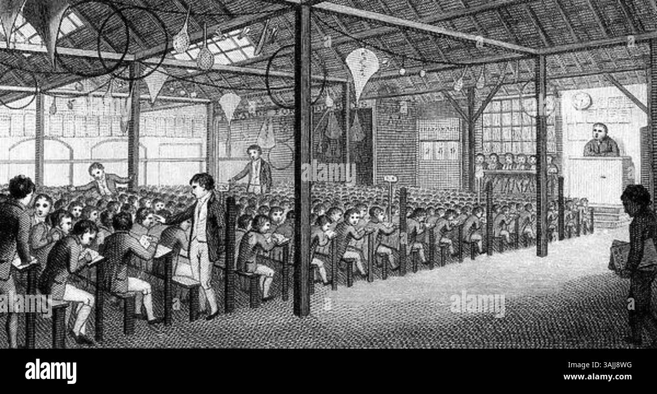 This illustration from 1805 depicts a large classroom in the Royal Free ...