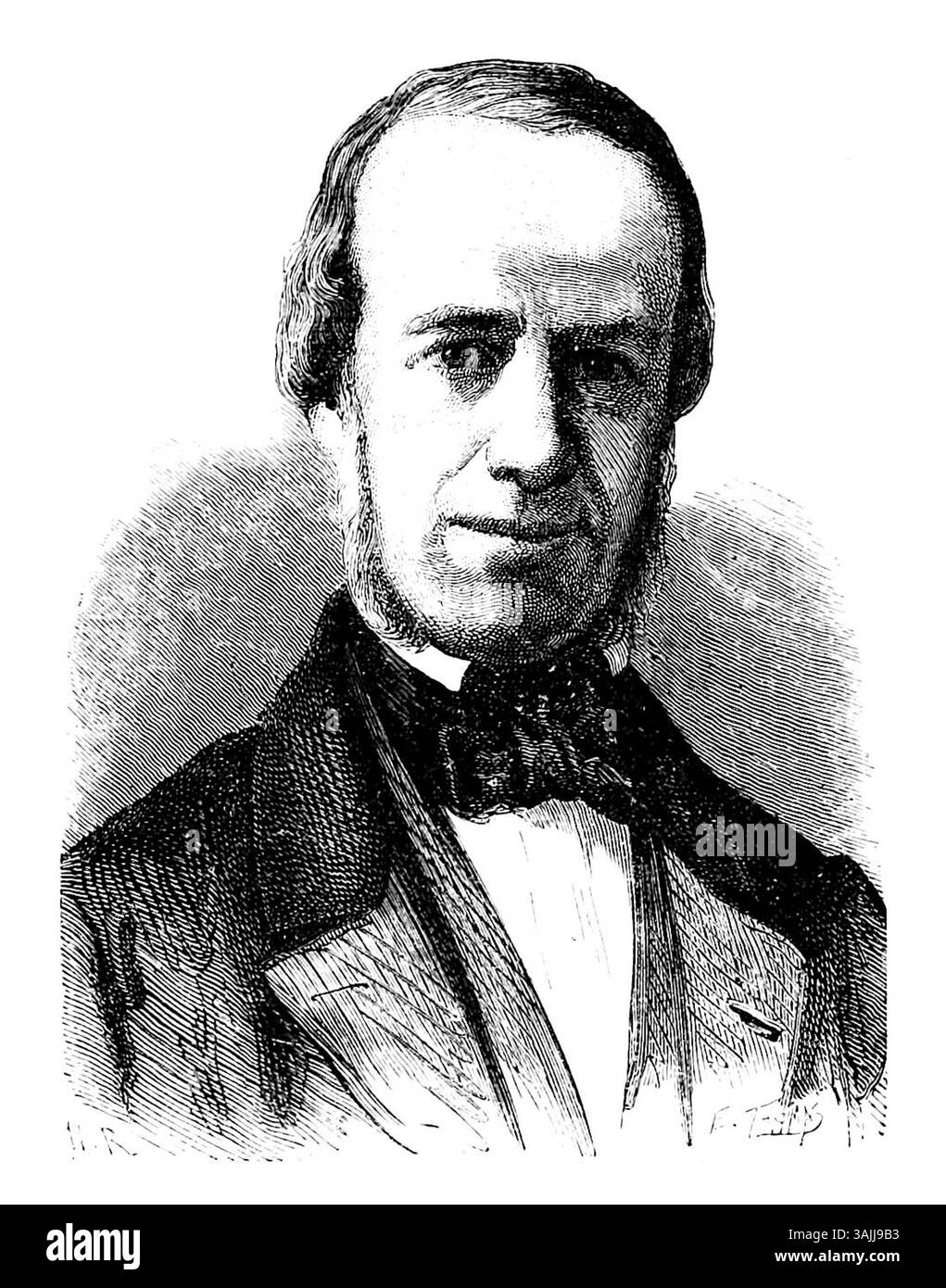 A portrait engraving by Froment A Émile Thomas, created in 1868. This ...