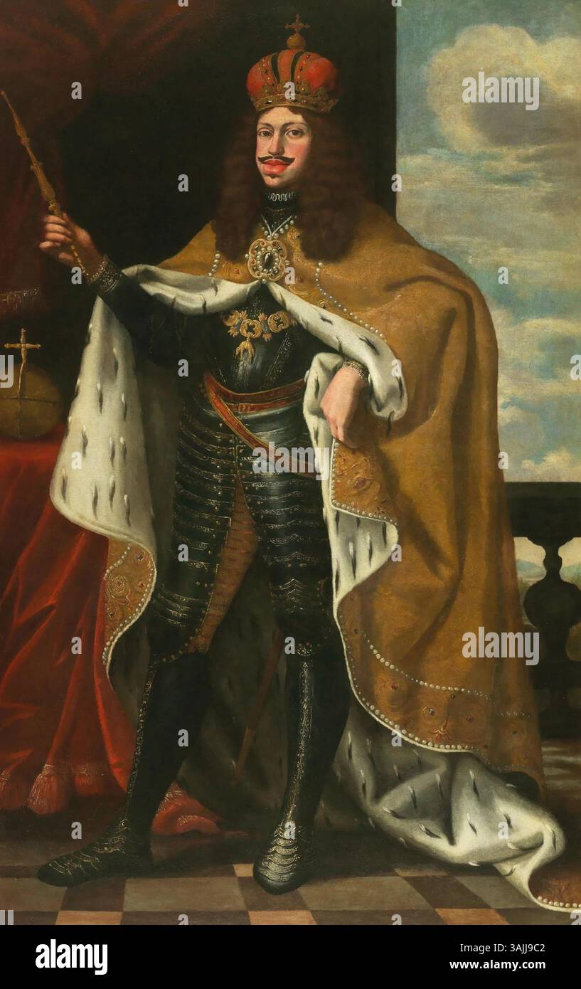 This 17th-century painting represents Kaiser Leopold I adorned in ...