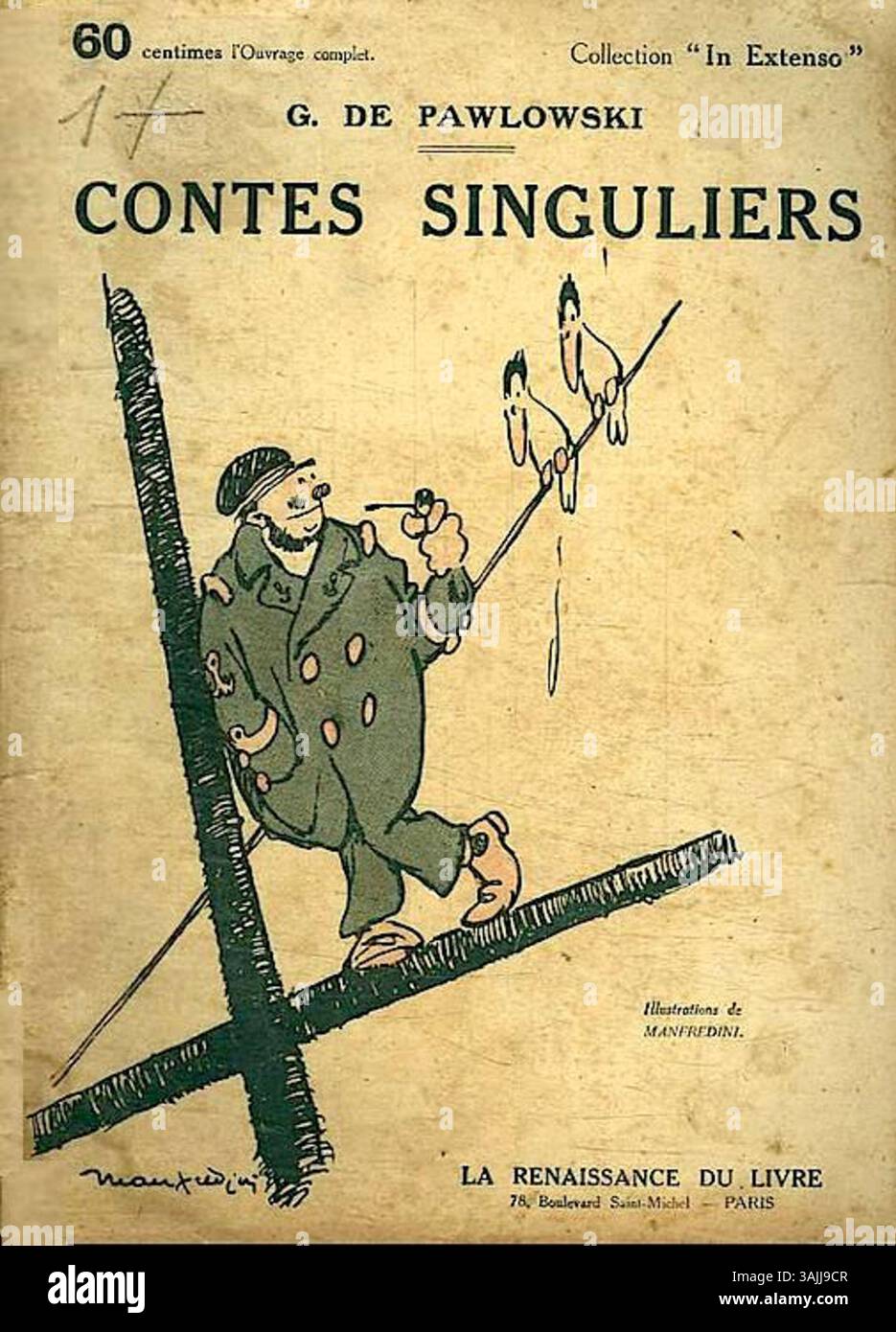 The cover of 'Contes singuliers,' a collection by Gaston de Pawlowski ...