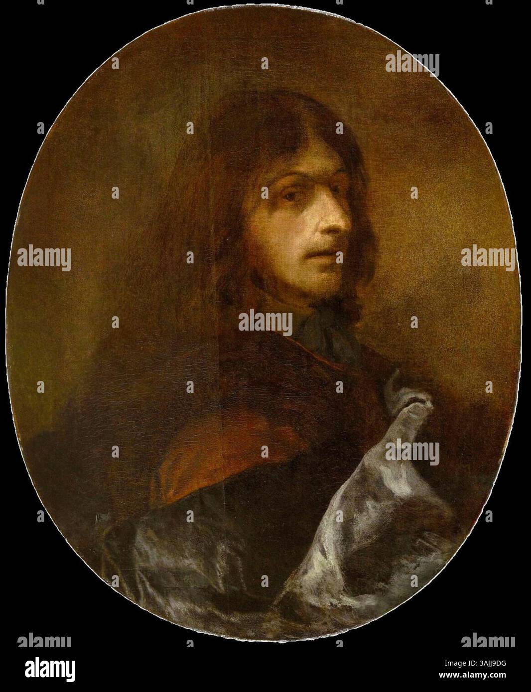 Self-portrait of French artist Sébastien Bourdon, painted between 1652 ...