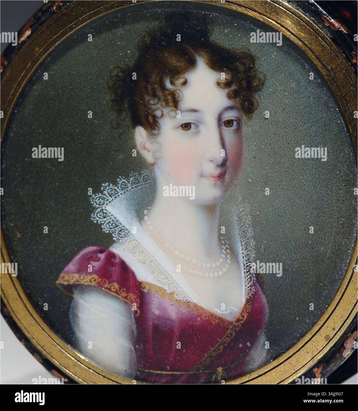 This early 19th-century miniature portrait, presumed to be of Maria ...