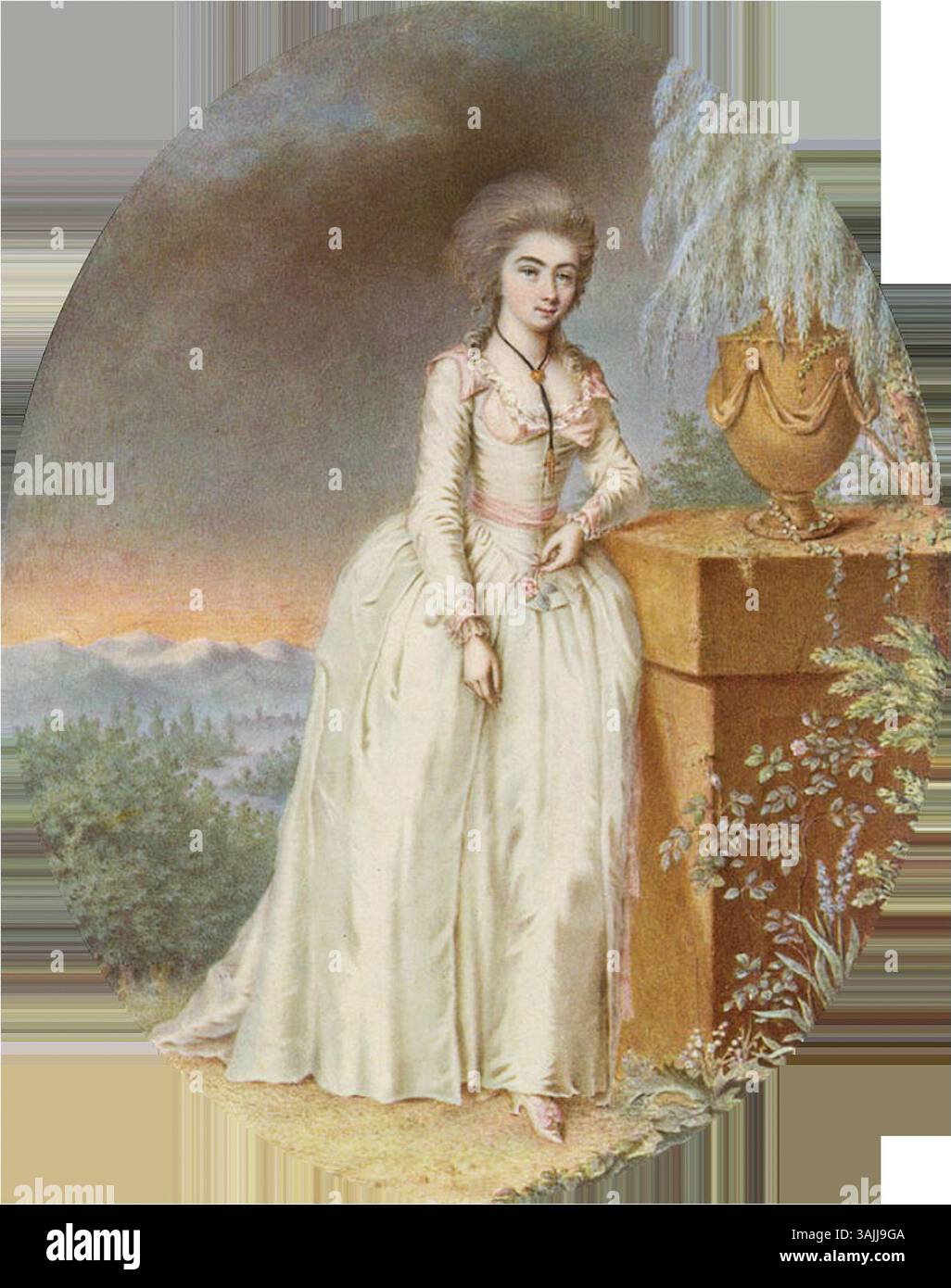 A portrait by Friedrich Jakob Hill of Princess Louise of Hesse ...