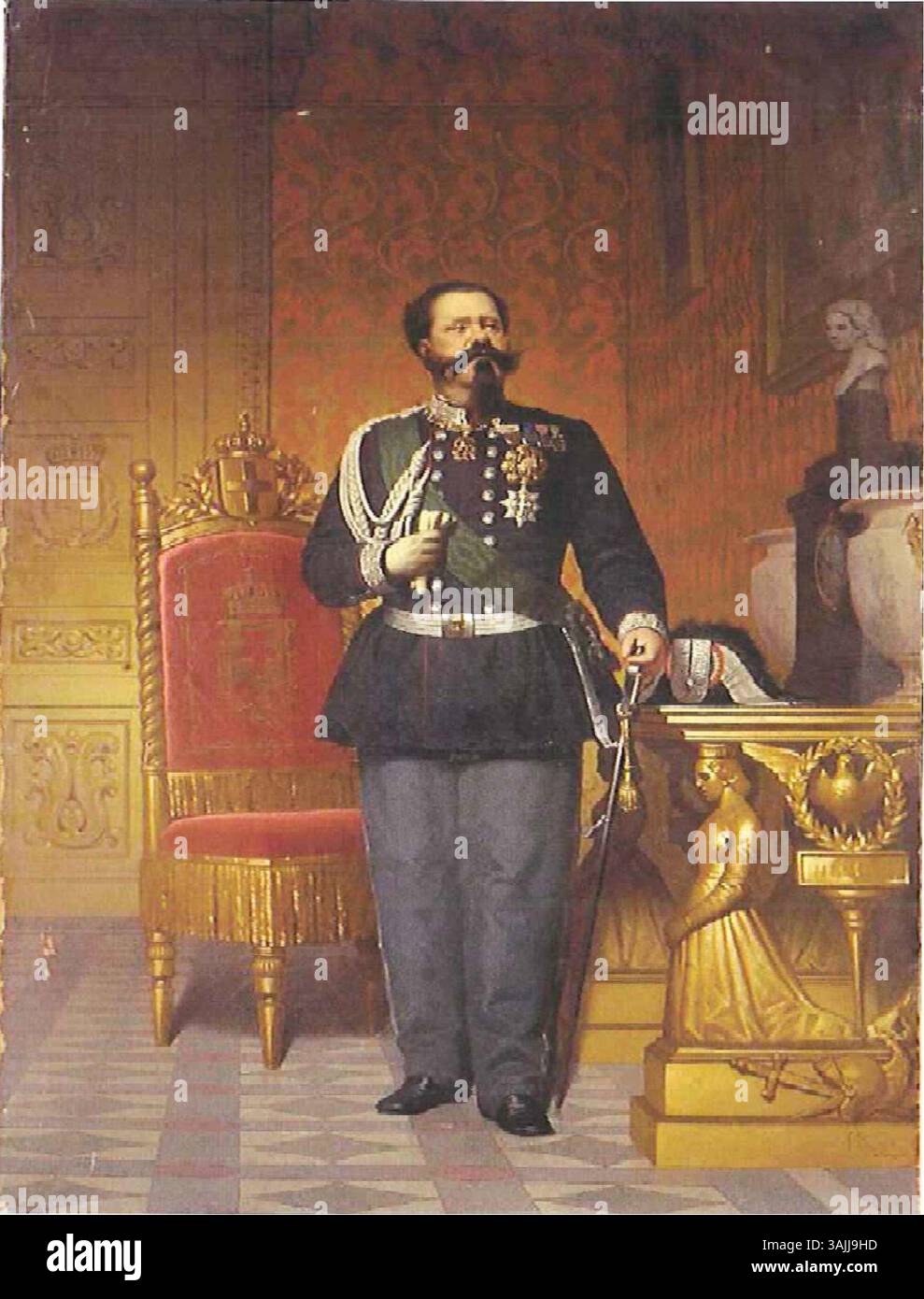 This portrait, painted by Felice Barucco in 1864, depicts Victor ...