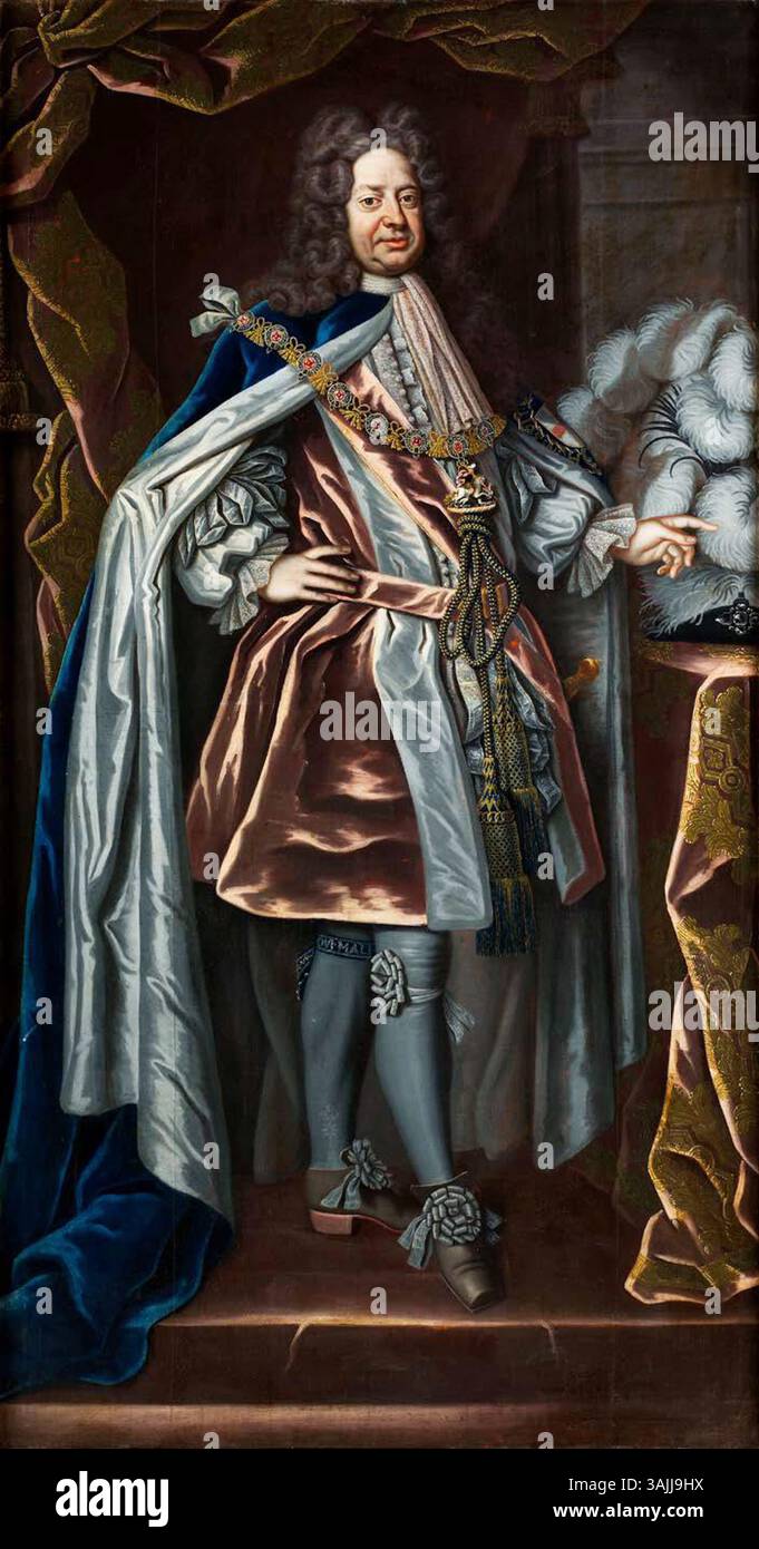 This 1716 portrait of Ernst August II of Braunschweig-Lüneburg depicts ...