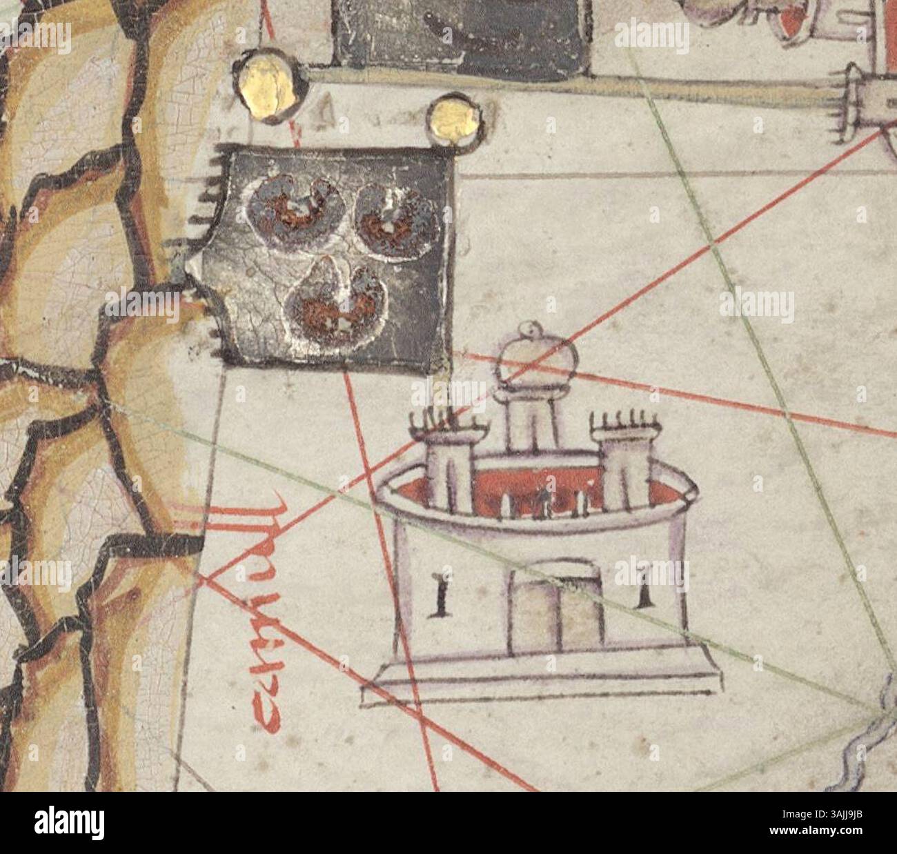 The black flag in Plate 10 of the Catalan Atlas by Cresques Abraham ...