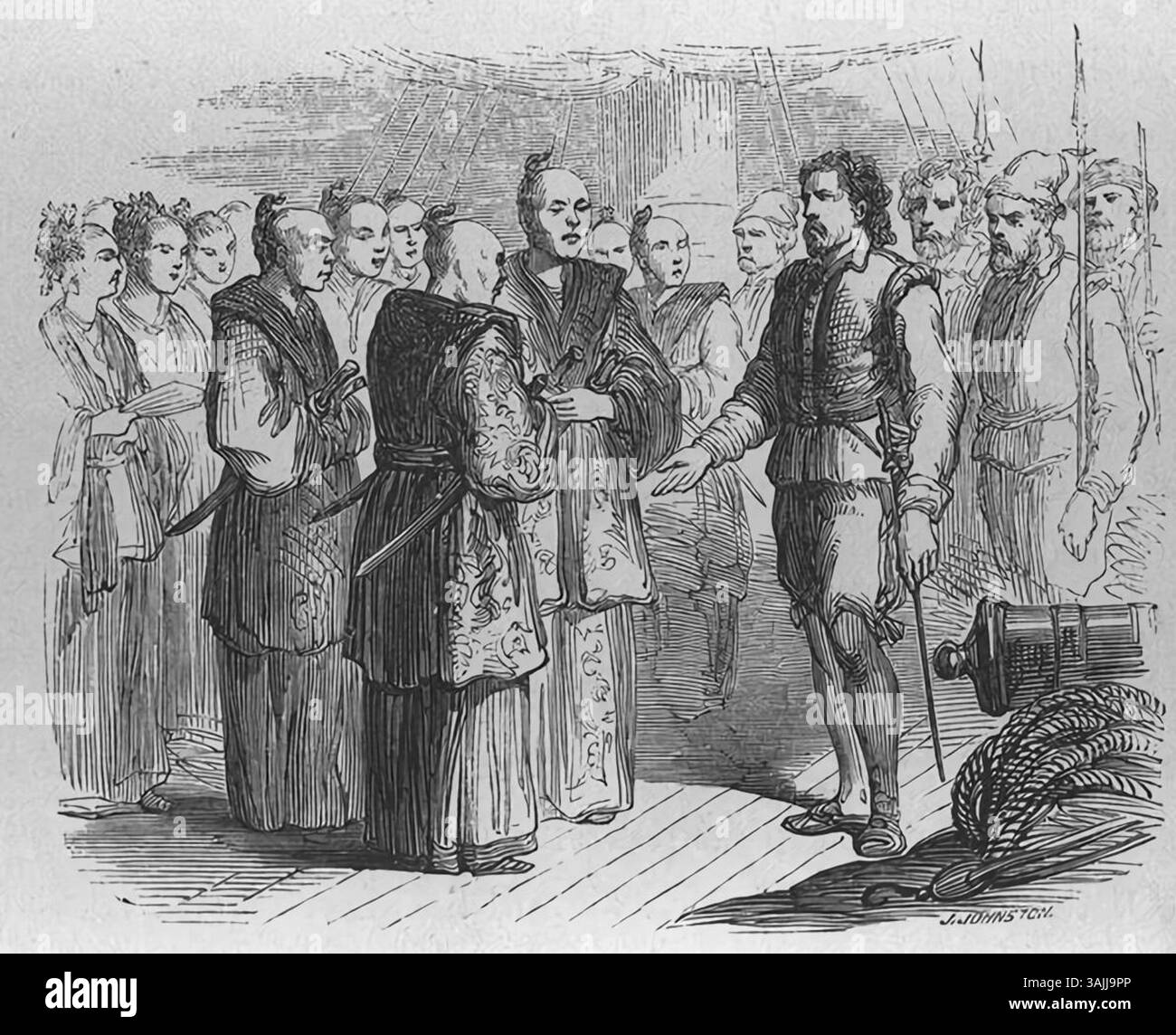 Early japanese portraiture hi-res stock photography and images - Alamy