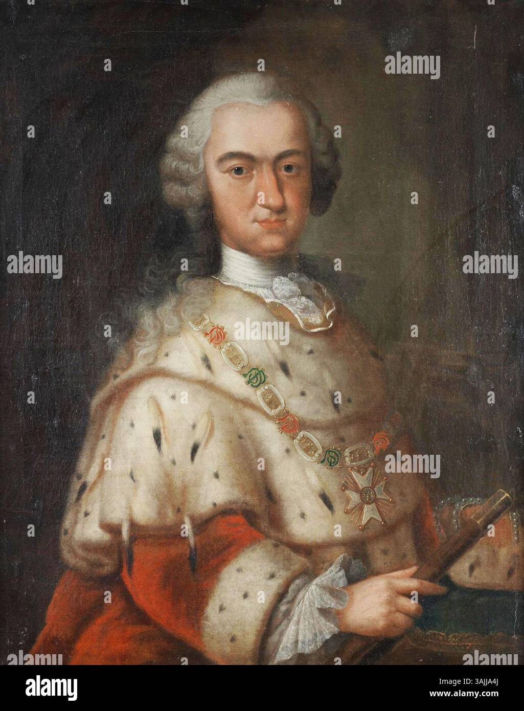 This 18th-century portrait by Georg Engelhard Schröder shows Charles ...