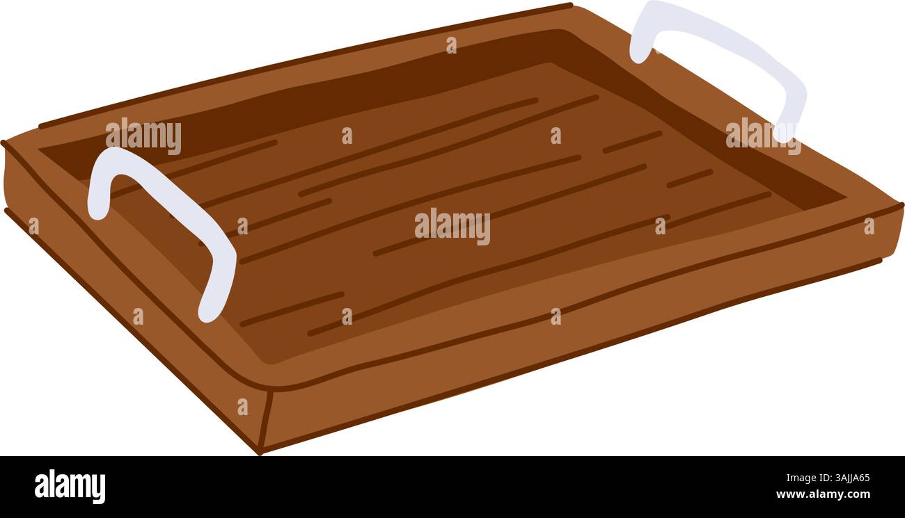 organizer decorative tray cartoon vector illustration Stock Vector ...
