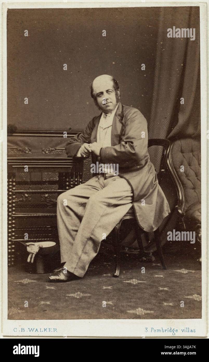 A 1864 carte de visite photograph by Charles Bristow Walker, showing ...