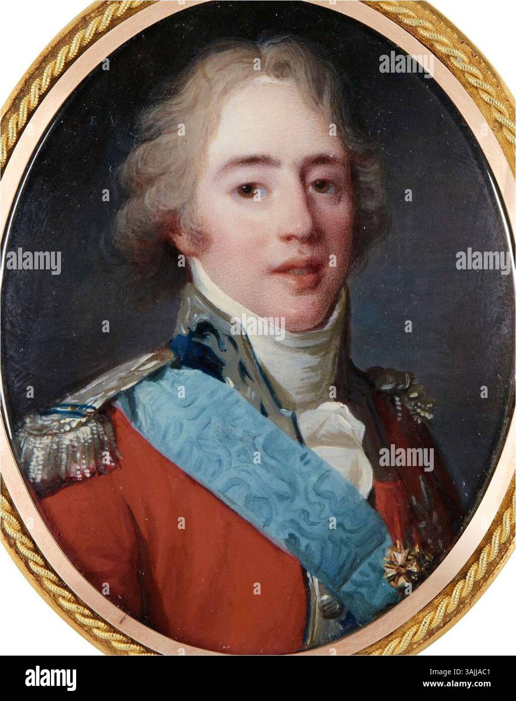 Watercolor portrait of Charles, Count of Artois, later Charles X of ...