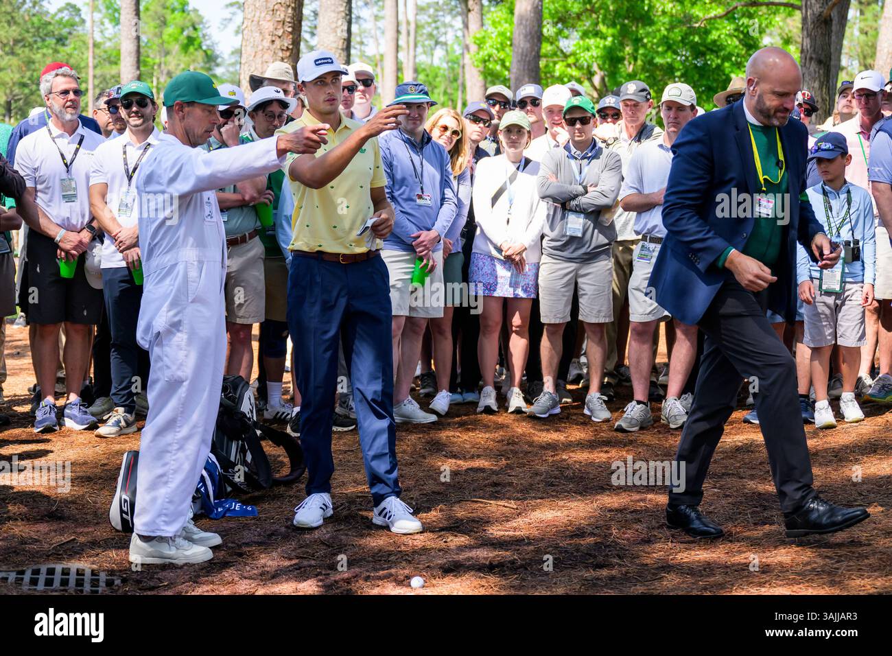 Ludvig Åberg of, Sweden. , . with his caddie Joe Skovron during the ...