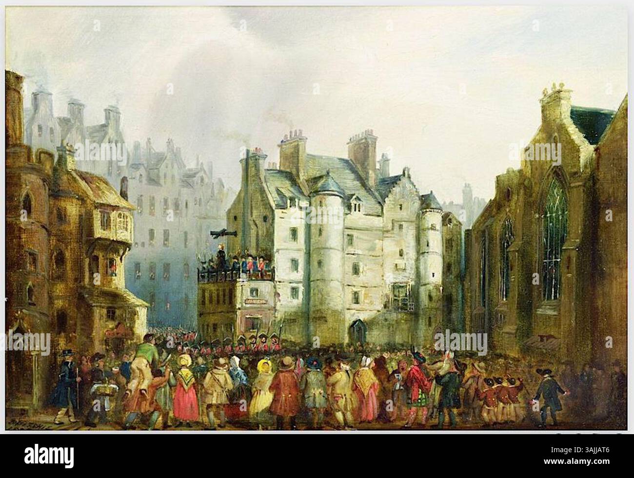 'The Execution of Deacon Brodie and George Smith' is an oil on panel ...