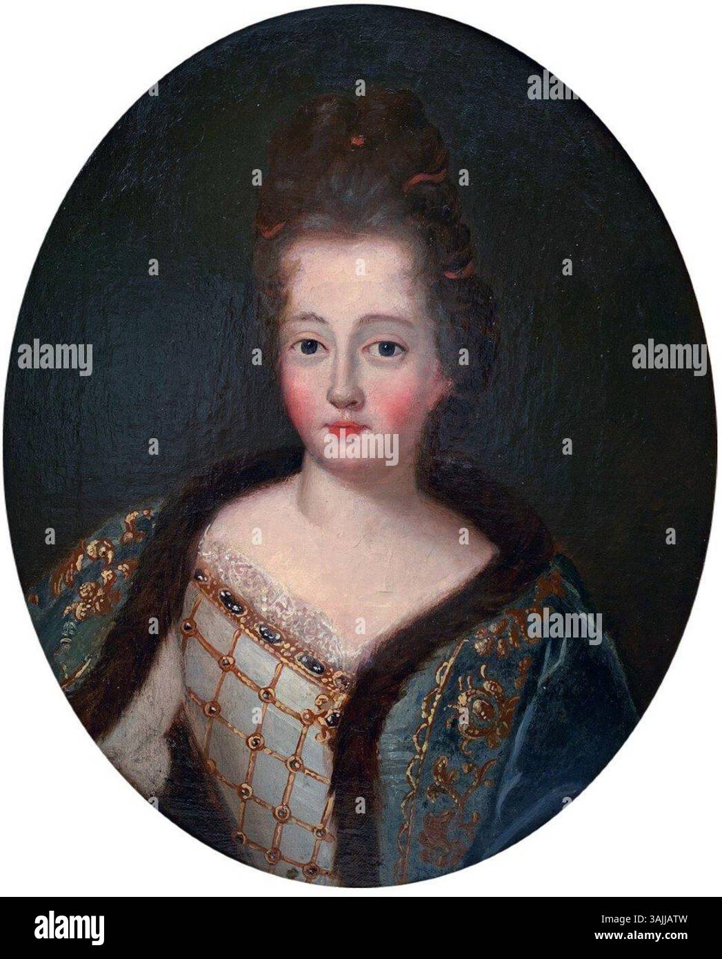 A presumed portrait by Pierre Mignard, a renowned French artist of the ...