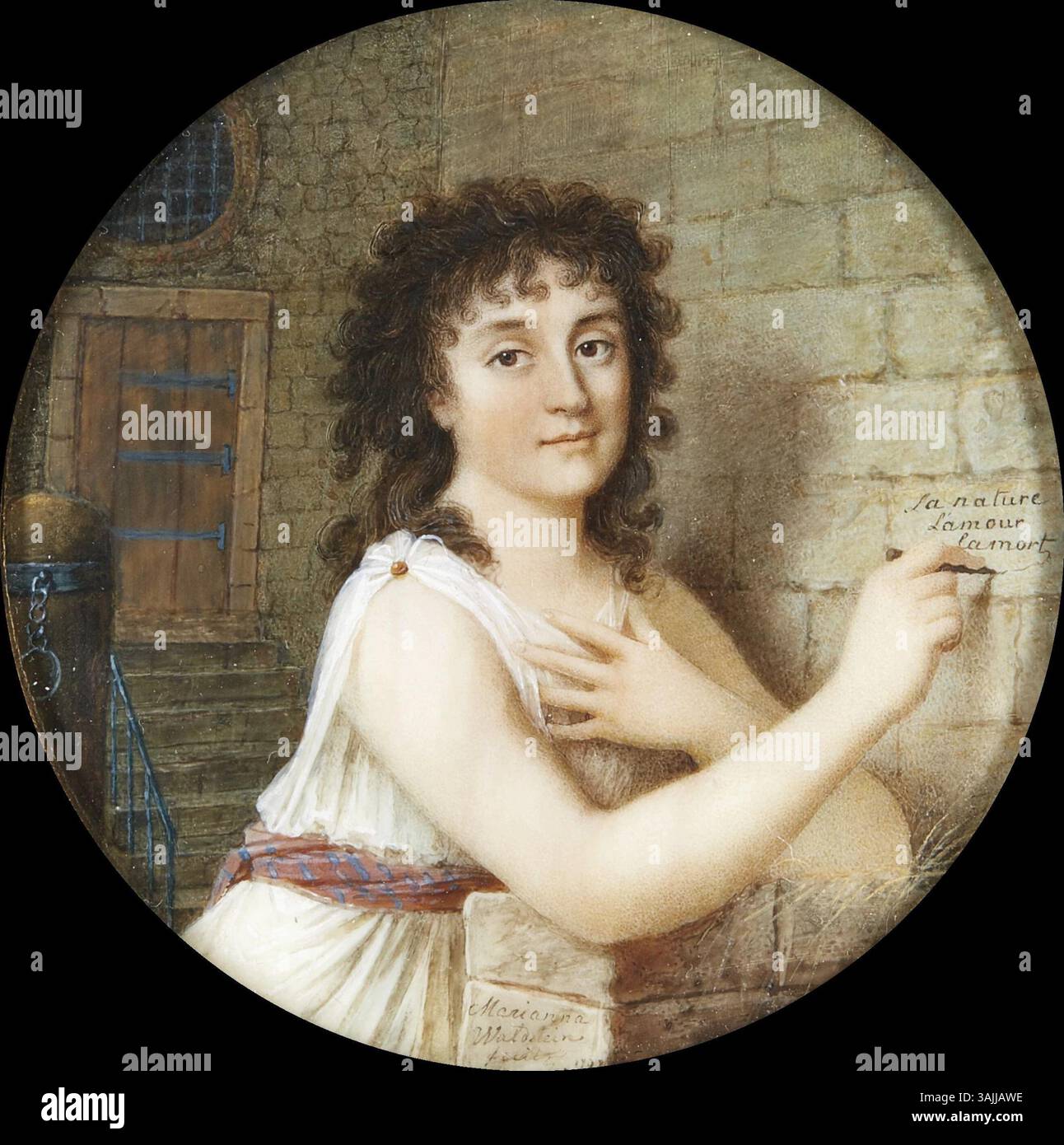 This 1793 portrait by Marianna Waldstein, presumed to depict Thérèse ...