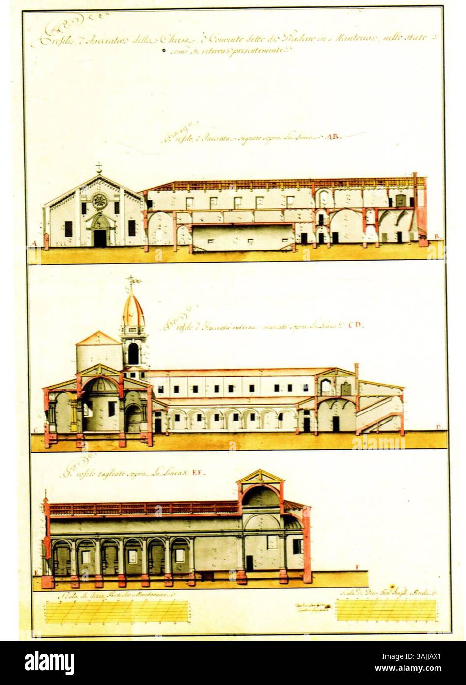 A 1778 ink and watercolor drawing by an unknown artist for the proposed ...
