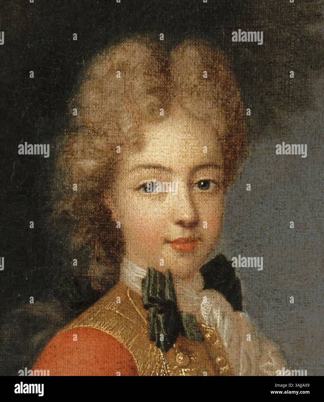 This portrait by Pierre Gobert, painted between 1704 and 1750, depicts ...