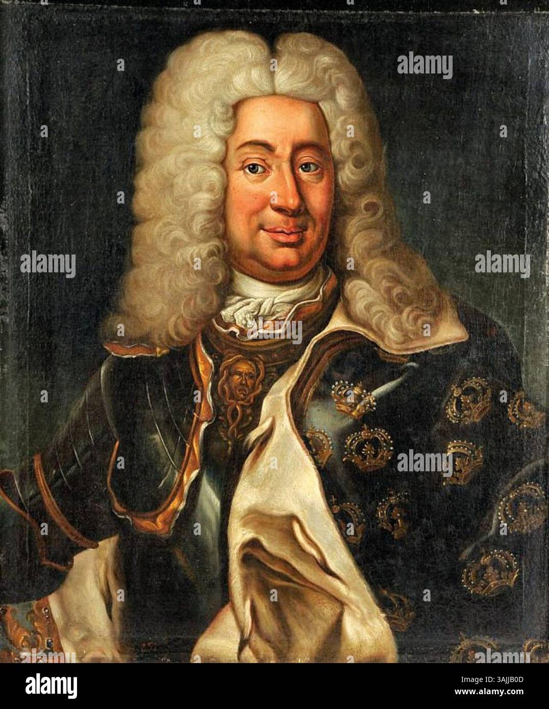 This 18th-century portrait shows Frederick I of Sweden, depicted in ...