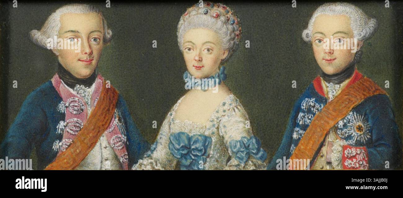 This watercolor portrays Charles William Ferdinand, Frederick Augustus ...