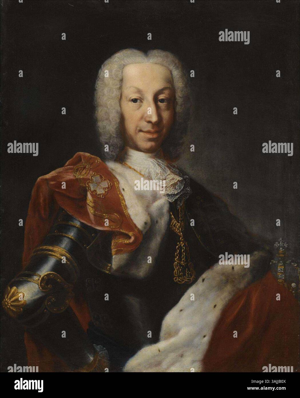 Portrait of Charles Emmanuel III of Sardinia, painted by Domenico Duprà ...