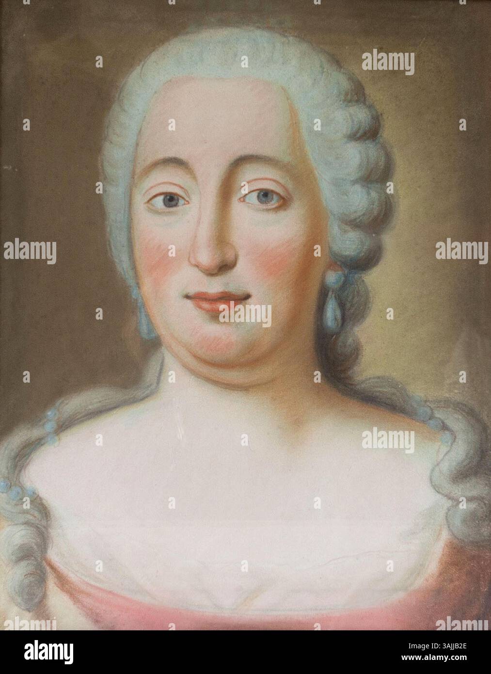 This pastel portrait, presumed to depict Countess Palatine Maria Anna ...