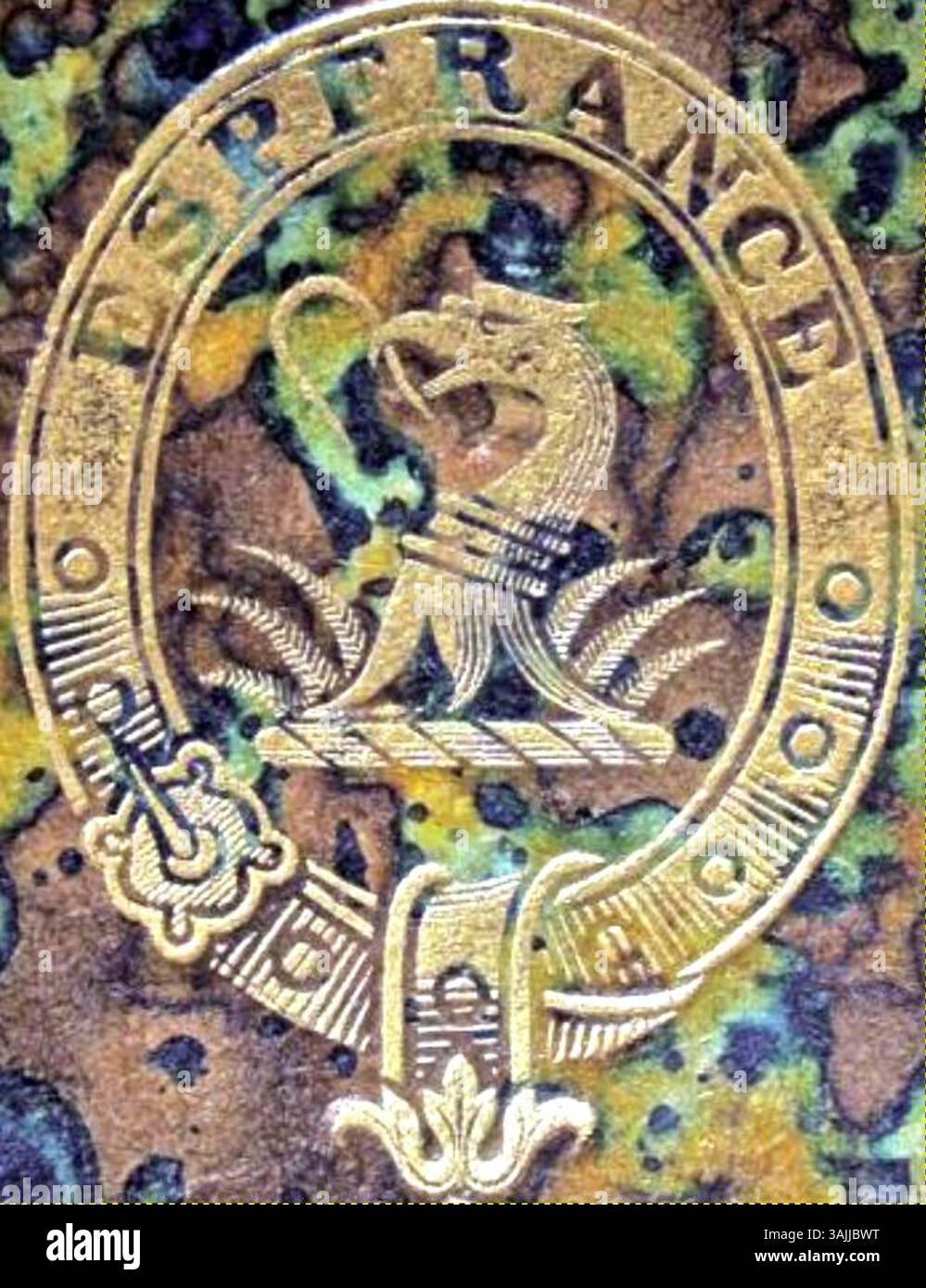 The armorial binding of Sir Richard Wallace's crest, 1st Baronet ...