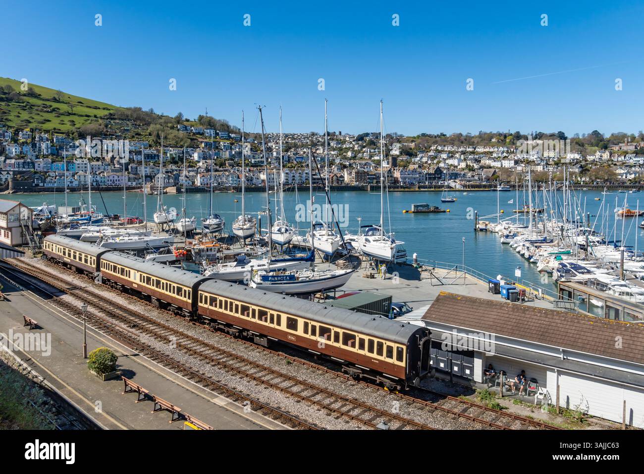Dartmouth, UK. 11th Apr, 2025. The Dartmouth Steam Railway is back in action for 2025 with a ...