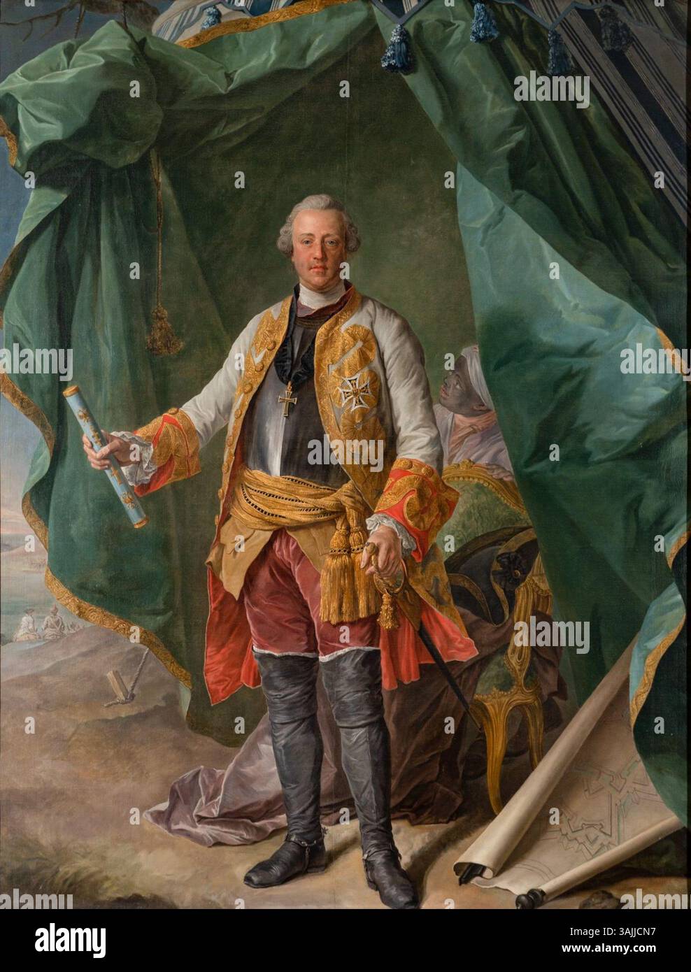This 18th-century portrait by Jean-Baptiste Perronneau captures Charles ...