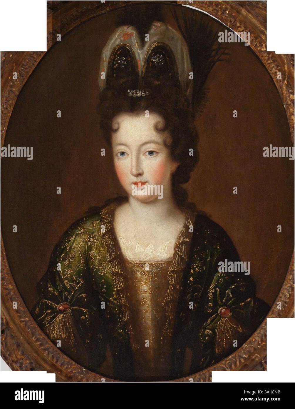 17th-century portrait of a noblewoman in the style of Louis XIV's court ...