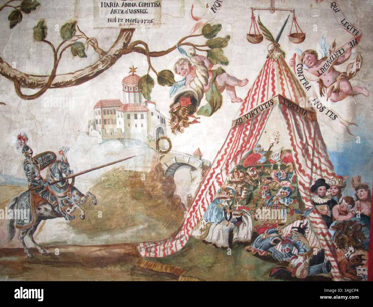 A 17th-century allegorical depiction of Romedio August von Spaur ...