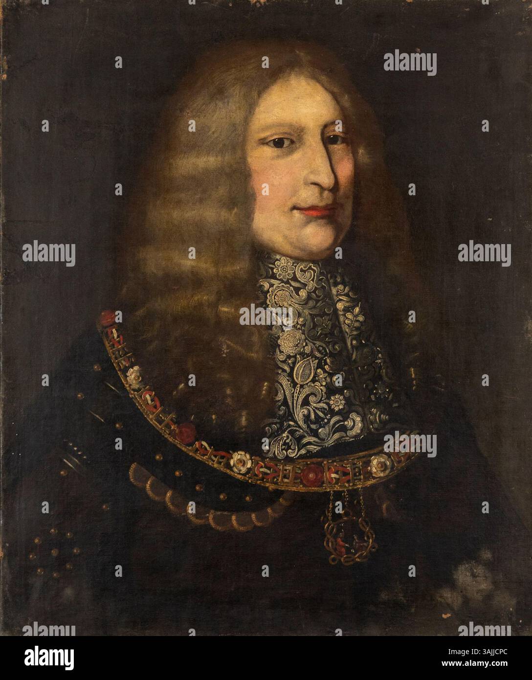 A 17th-century portrait of a knight adorned with the Collar of the ...