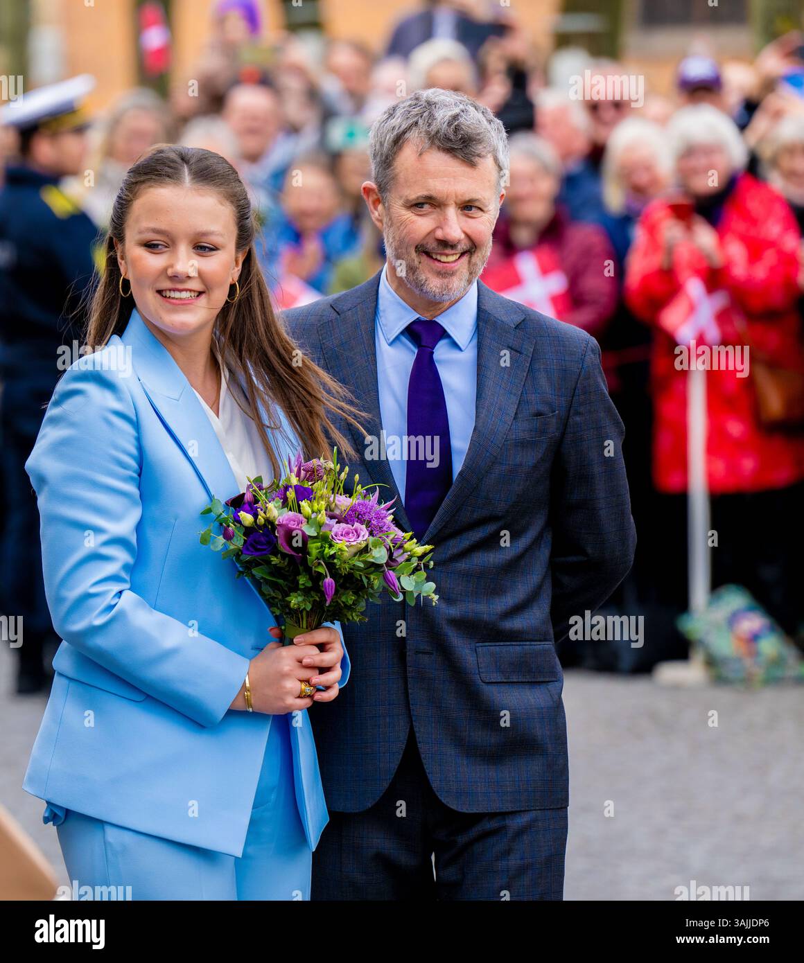 Aarhus, Denmark. 11th Apr, 2025. King Frederik, Princess Isabella at ...