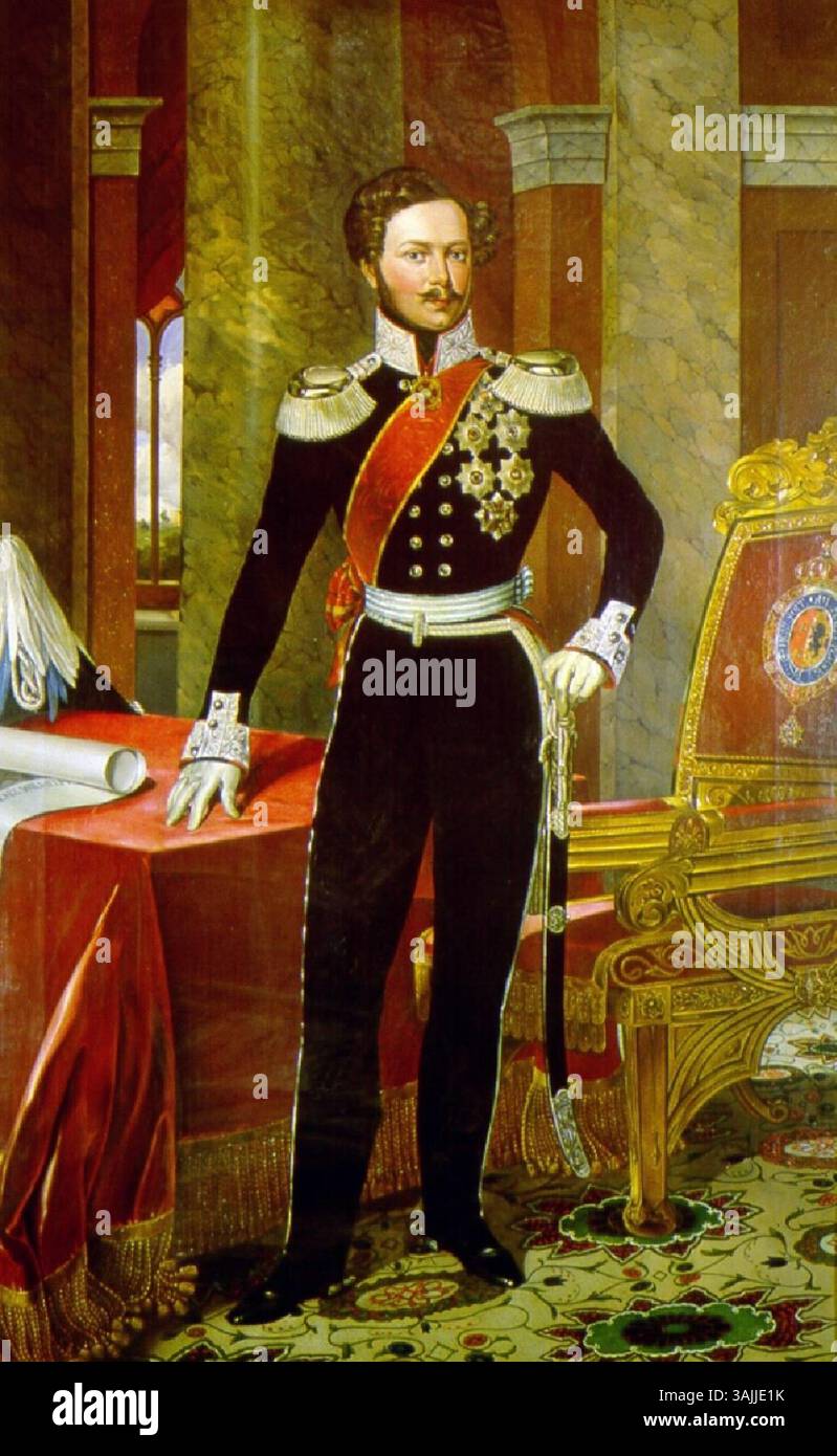 The 1864 portrait of Duke Wilhelm VIII of Brunswick depicts him in ...