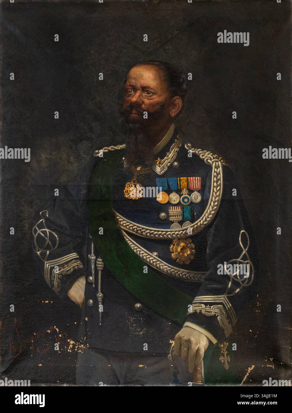Portrait of Vittorio Emanuele II of Savoy, King of Italy, painted by ...