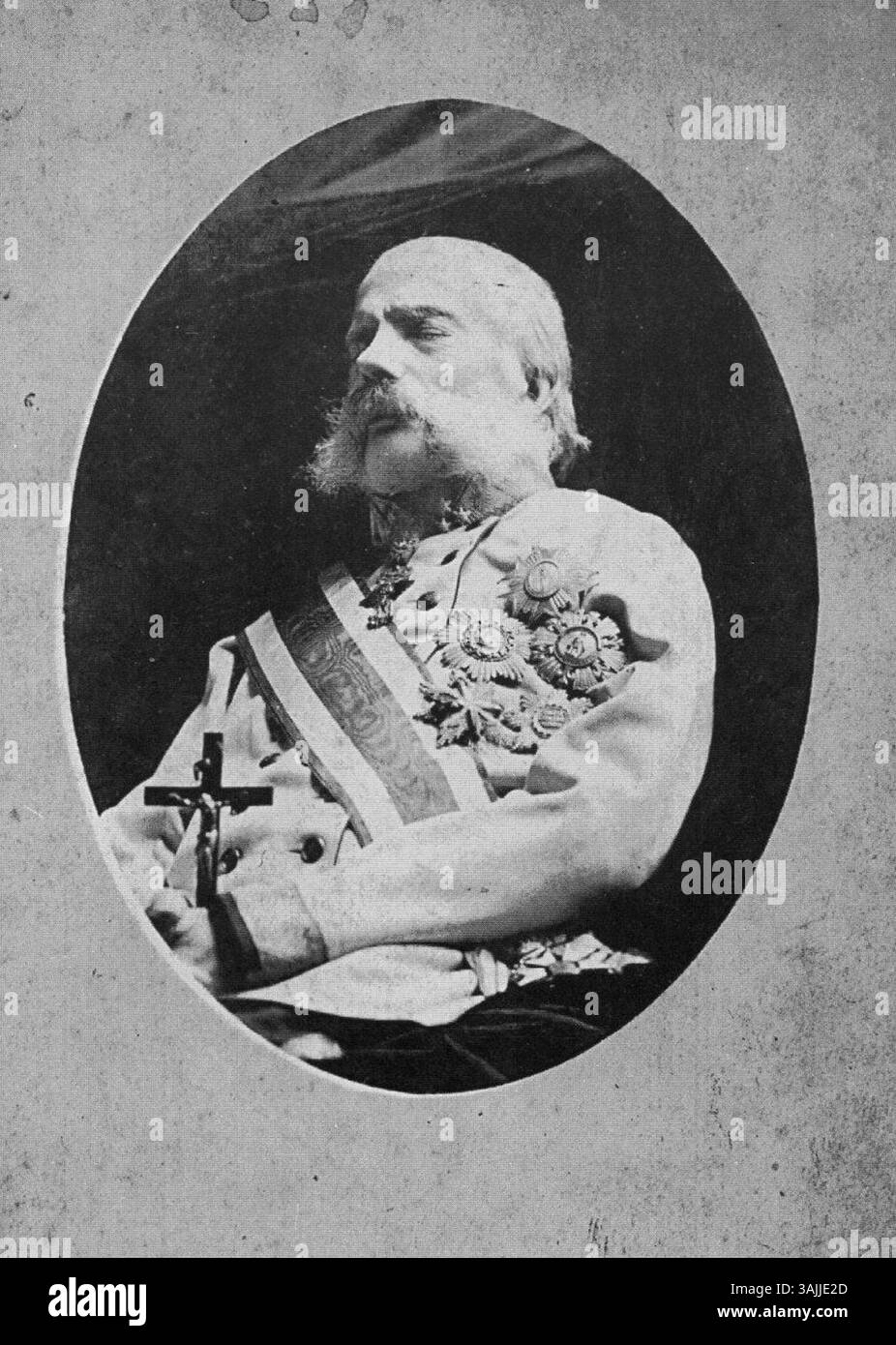 Post-mortem photograph of Grand Duke Leopold II of Tuscany, January 28 ...