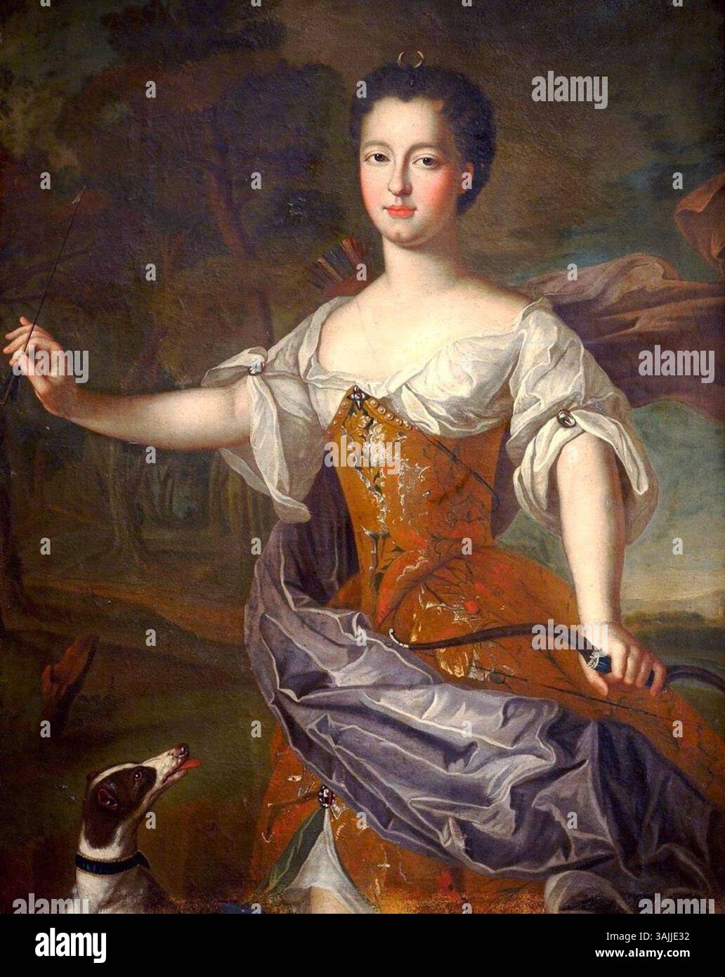 This 18th-century portrait, attributed to an unknown French artist ...