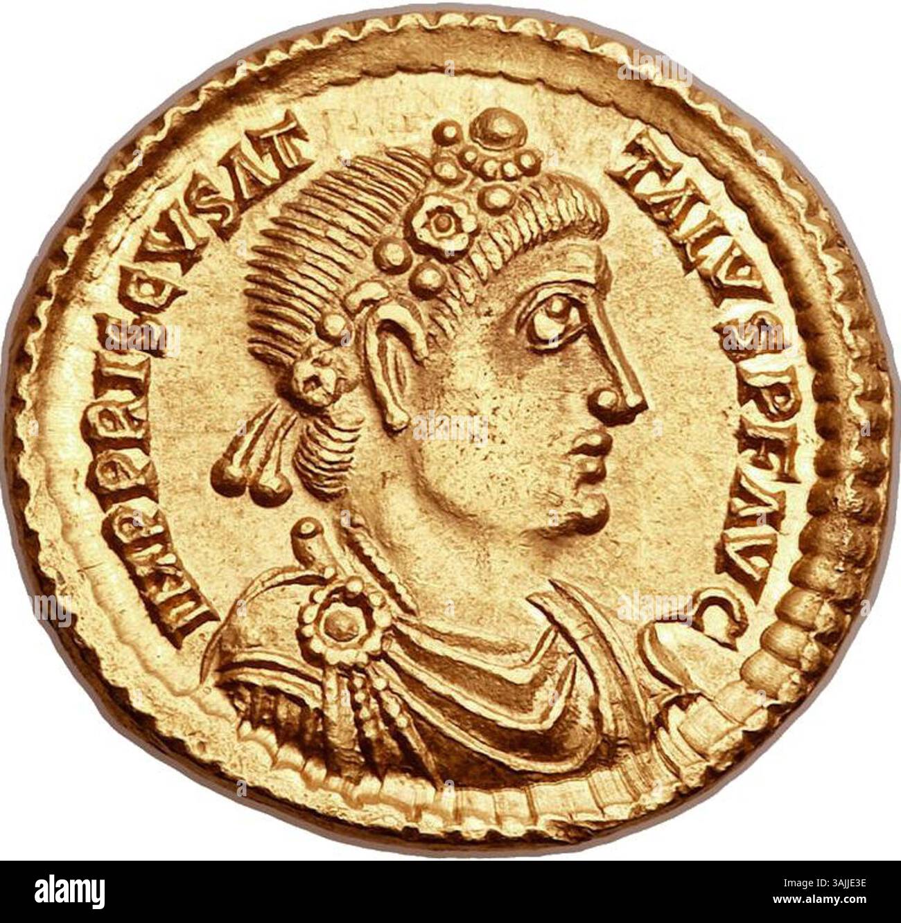 This rare solidus from AD 409 depicts Priscus Attalus, Western Roman ...