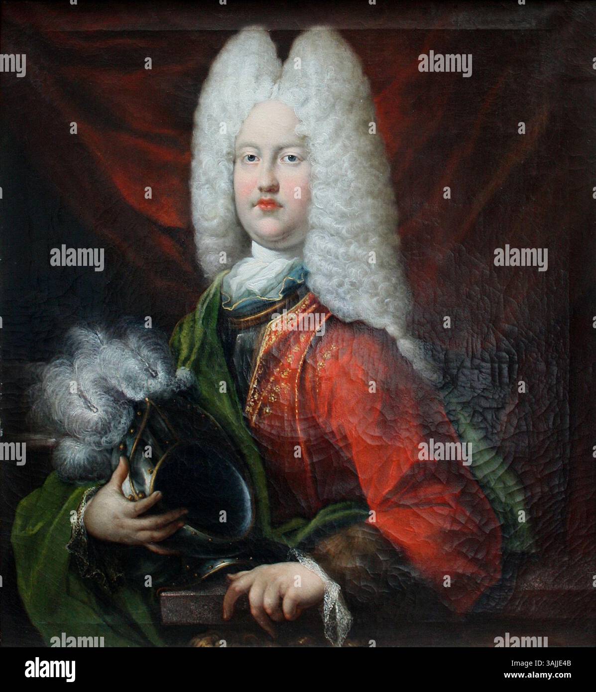 A 1717 painting by Johann Conrad Eichler depicting Prince Enno August ...