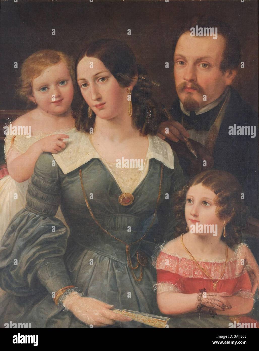 This 19th-century family portrait by António Manuel da Fonseca depicts ...