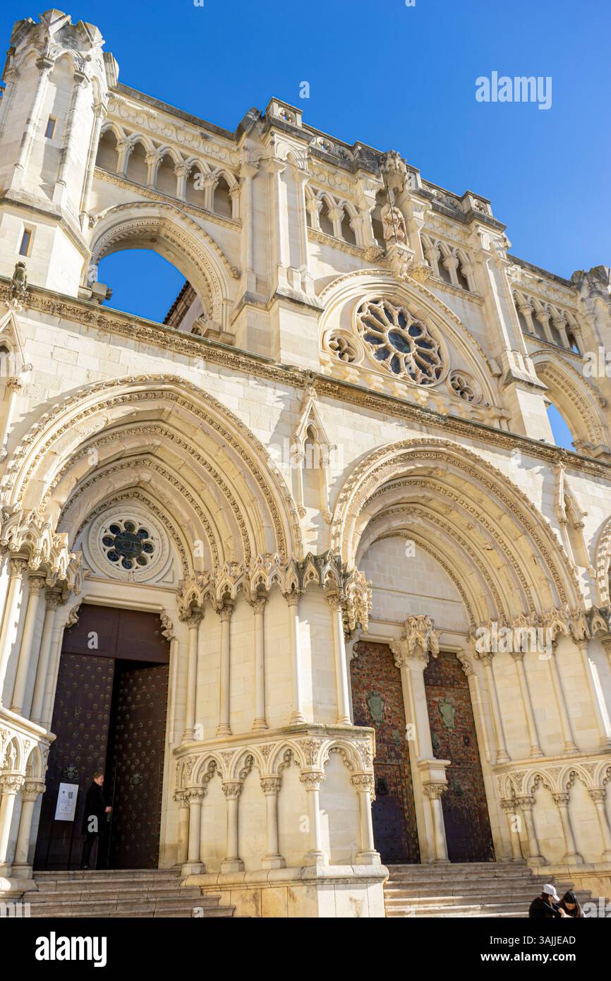Sunny Day View of Cuenca Cathedral's Facade in Spain Stock Photo - Alamy