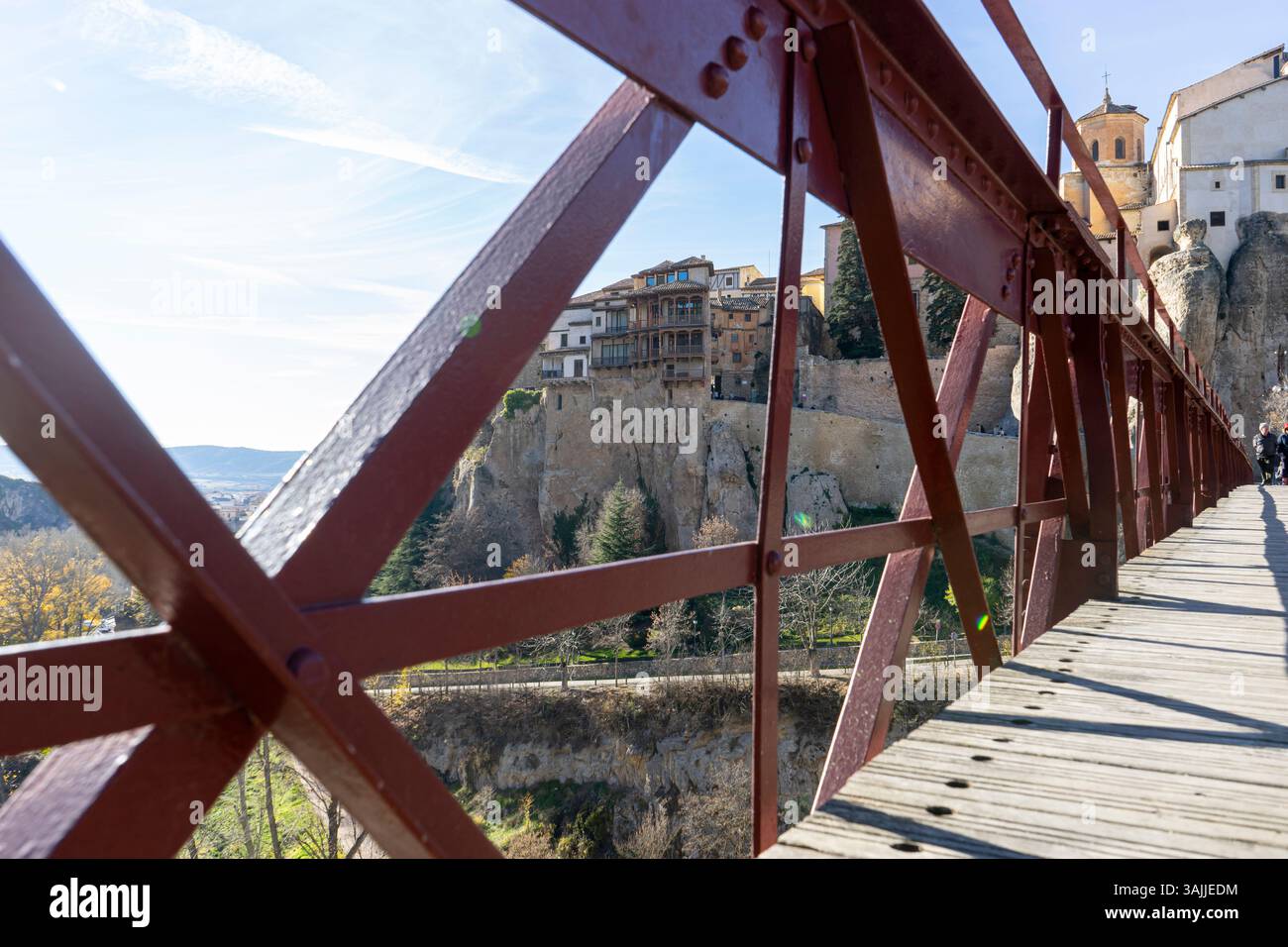 Enchanted City Bridge in Cuenca's Stunning Landscape Stock Photo - Alamy
